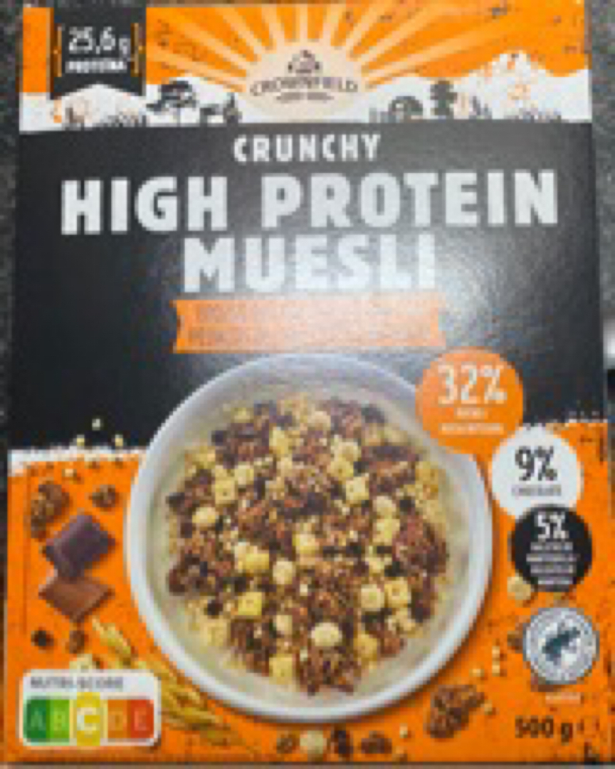Producto Crunchy high protein muesly - CROWNFIELD